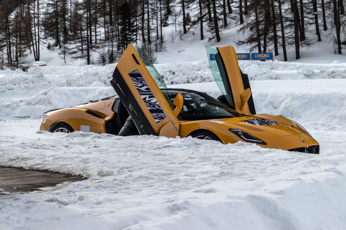 New Maserati MC20 Super Car Snow Driving Cold Test - My Car Heaven